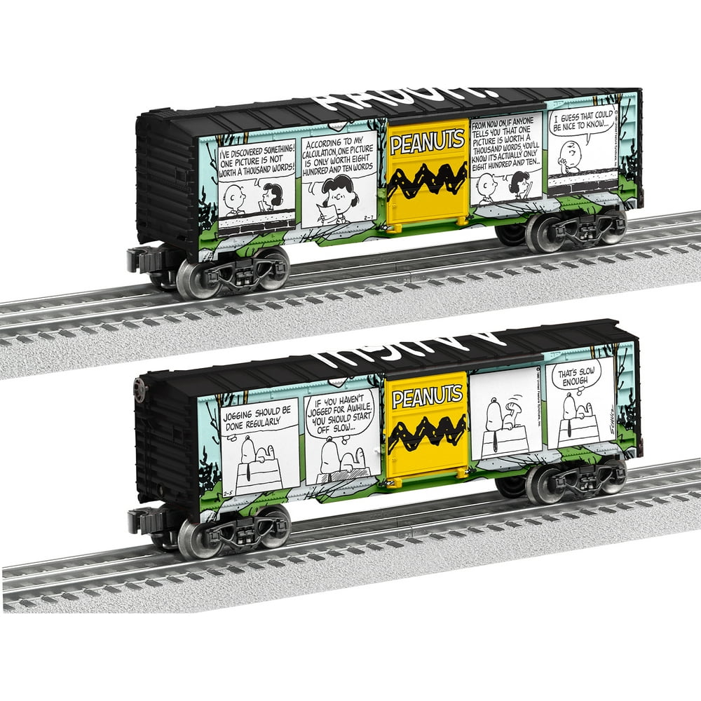 Lionel O Scale Peanuts Comic Art - Meadow Boxcar Electric Powered Model ...