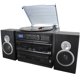 Trexonic 3-Speed Turntable With CD Player, Dual Cassette Player, BT, FM Radio & USB/SD Recording ...
