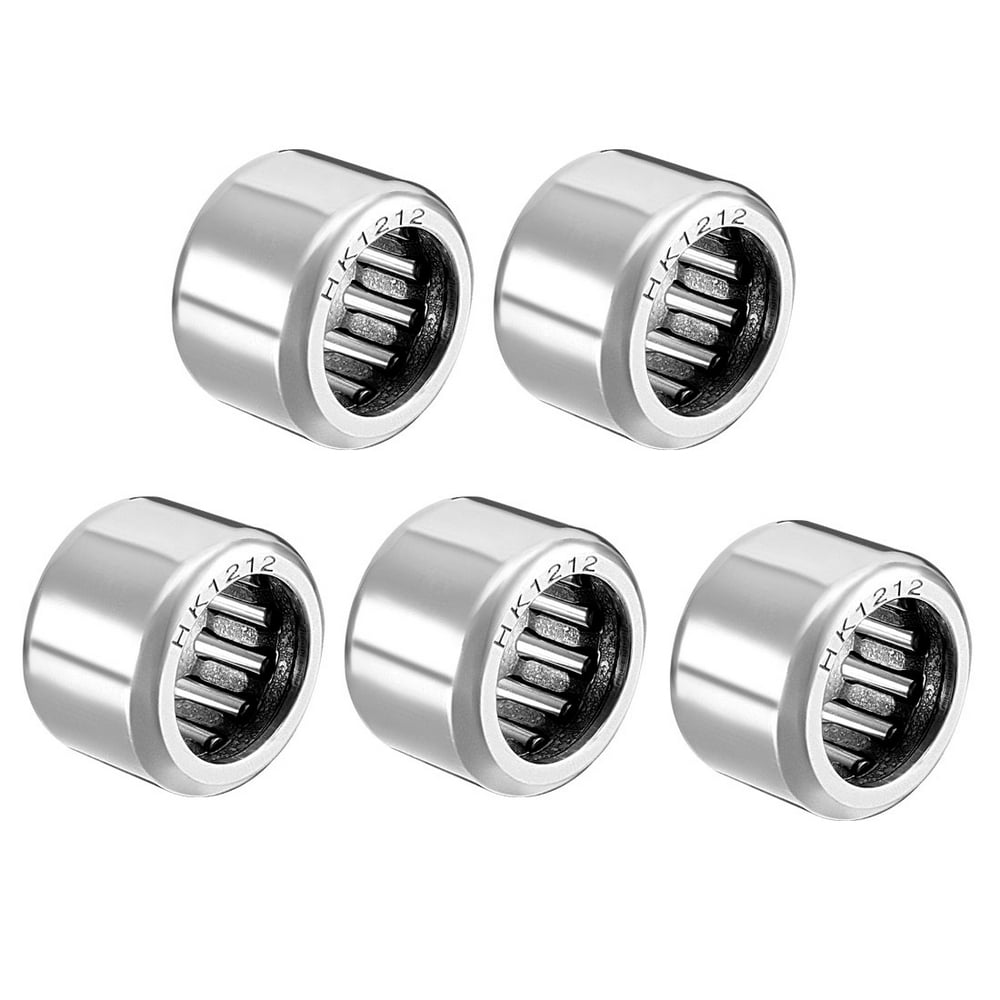 HK1212 Drawn Cup Needle Roller Bearings 12mm Bore Dia, 18mm OD, 12mm Width 5pcs - Walmart.com ...
