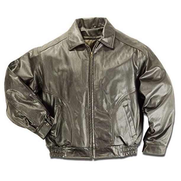 Reed - Reed Men's All American Bomber Leather Jacket Union 2XL Brown ...