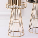 Metal Round Table Small Gold - Walmart.com