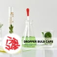 Jibi 50Pcs Droppers Head Caps Dropper Rubber Bulb Glass Pipette Dropper ...
