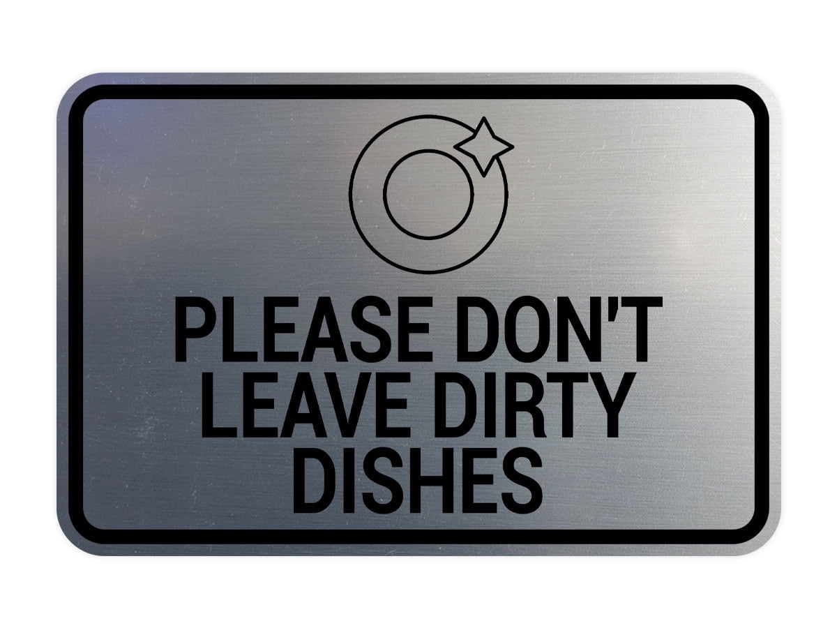 Dirty Dishes Sign