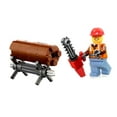 LEGO City MiniFigure - Forester Lumberjack Tree Trimmer (with Chainsaw ...