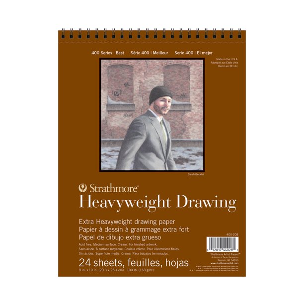 Strathmore Drawing Paper Pad, 400 Series, 24 Sheets, 8in x 10in ...