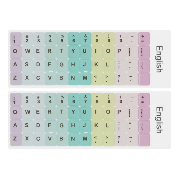 Uxcell Universal English Keyboard Stickers, Replacement Keyboard ...
