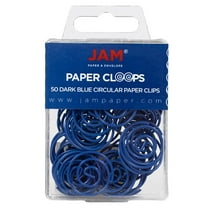 JAM Paper Round Paper Clips, Orange Medium Paperclips, 1 inch, 50/Pack ...