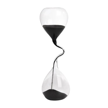 Large 3 Minutes and 25 Seconds Hourglass with Brushed Bronze Metal ...