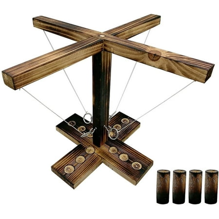 4 People Ring Toss Games Handheld Board With Shot Ladder Bundle4 People ...