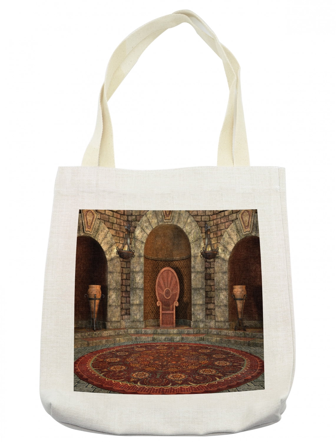 Gothic Tote Bag, King in Vintage Style Palace Chandelier Medieval ...