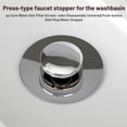 1pc Universal Push Button Sink Water Stopper, Pop Up Drain Plug with ...