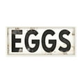 The Stupell Home Decor Collection EGGS Typography Vintage Sign ...