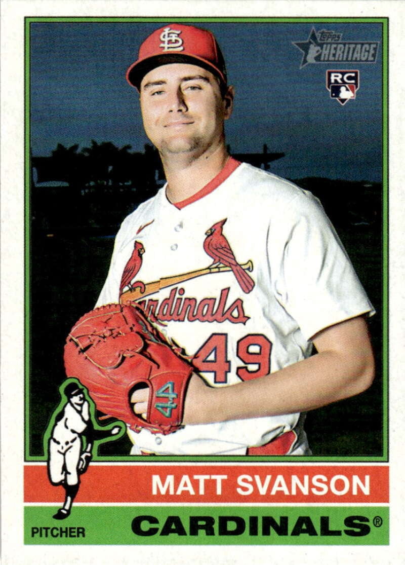 2025 TOPPS HERITAGE HIGH NUMBERS #523 MATT SVANSON RC ST. LOUIS ...