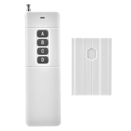 FLAMEEN Learning Code Wireless Controller, Remote Control Switch 12V,DC12V 4-Channel Learning ...