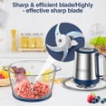 Food Processor, Electric Food Chopper, 8 Cup 2-Speed Meat Grinder with ...