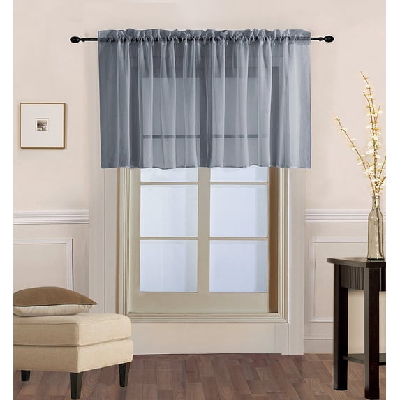 Decotex 1 Piece Elegant Solid Sheer Window Curtain Panels Treatment ...
