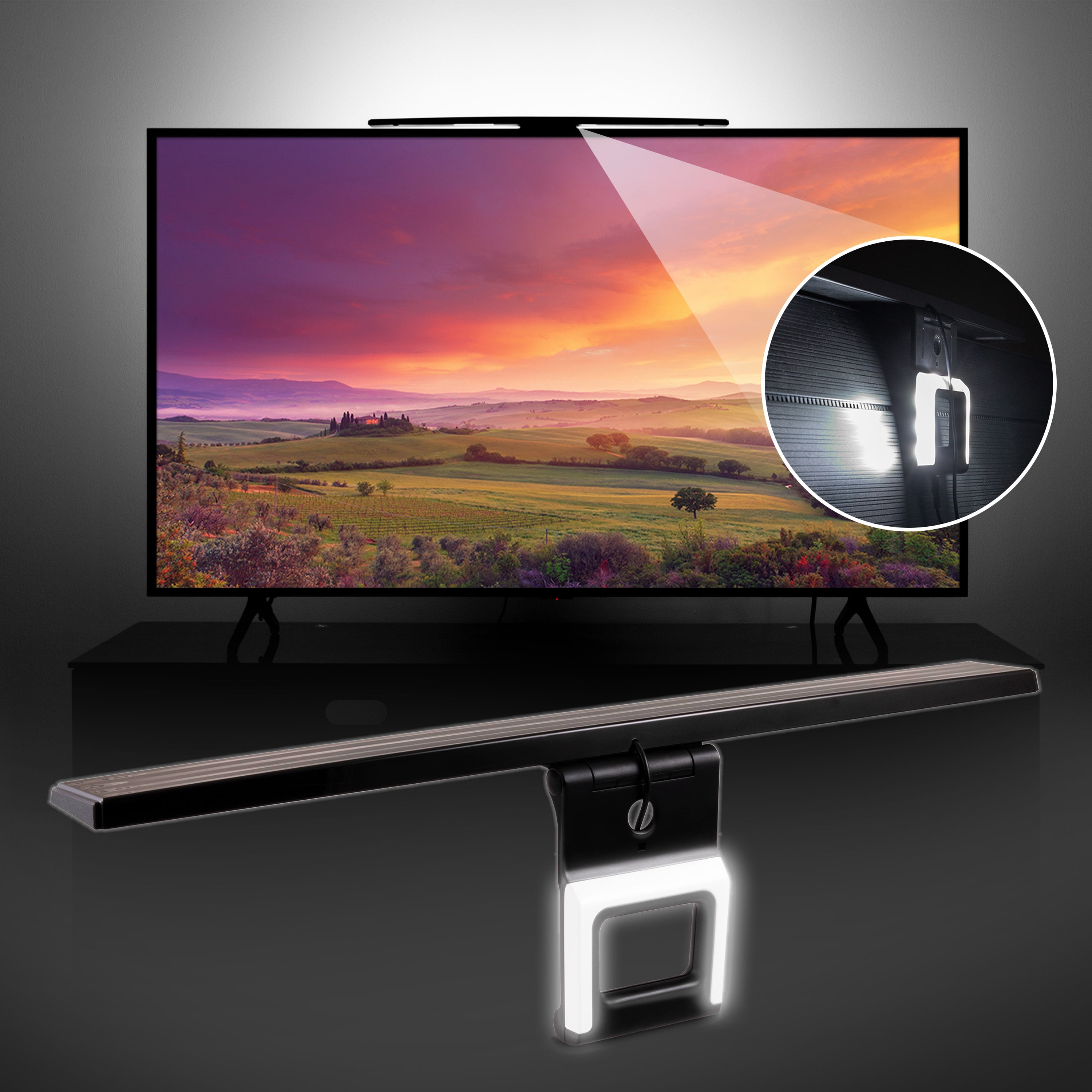 GE Indoor HDTV Amplified LED Antenna with Backlighting, 55-mile Range ...