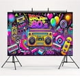 1pc Retro 80S Backdrop tapestry Made from Durable Polyester Featuring a ...