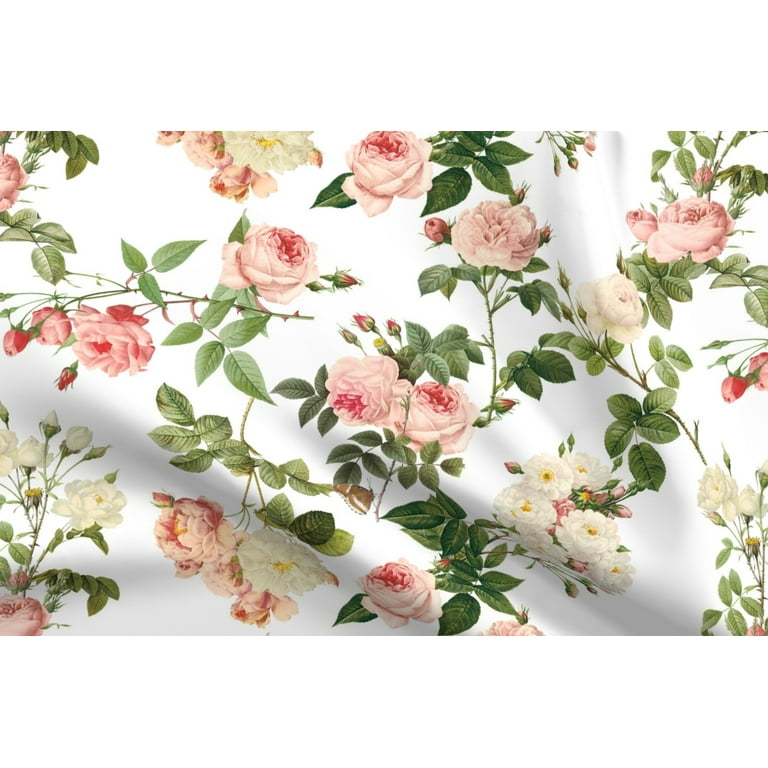 Vintage Rose Print Fabric