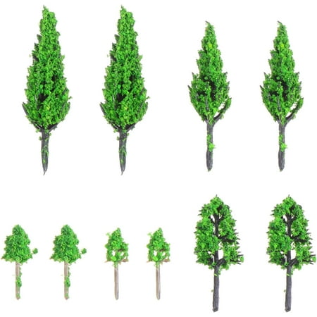 50Pcs Mixed Model Trees Train Trees Architecture Diorama Scale Model ...