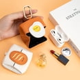 Mini Coin Purse Keychain PU Leather Storage Bag Earbud Pouch Cartoon ...