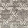 SAFAVIEH Amherst William Geometric Area Rug, Grey/Light Grey, 7' x 7 ...