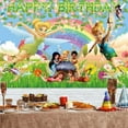 Tinkerbell Princess Backdrop Banner Party Supplies Post Birthday ...