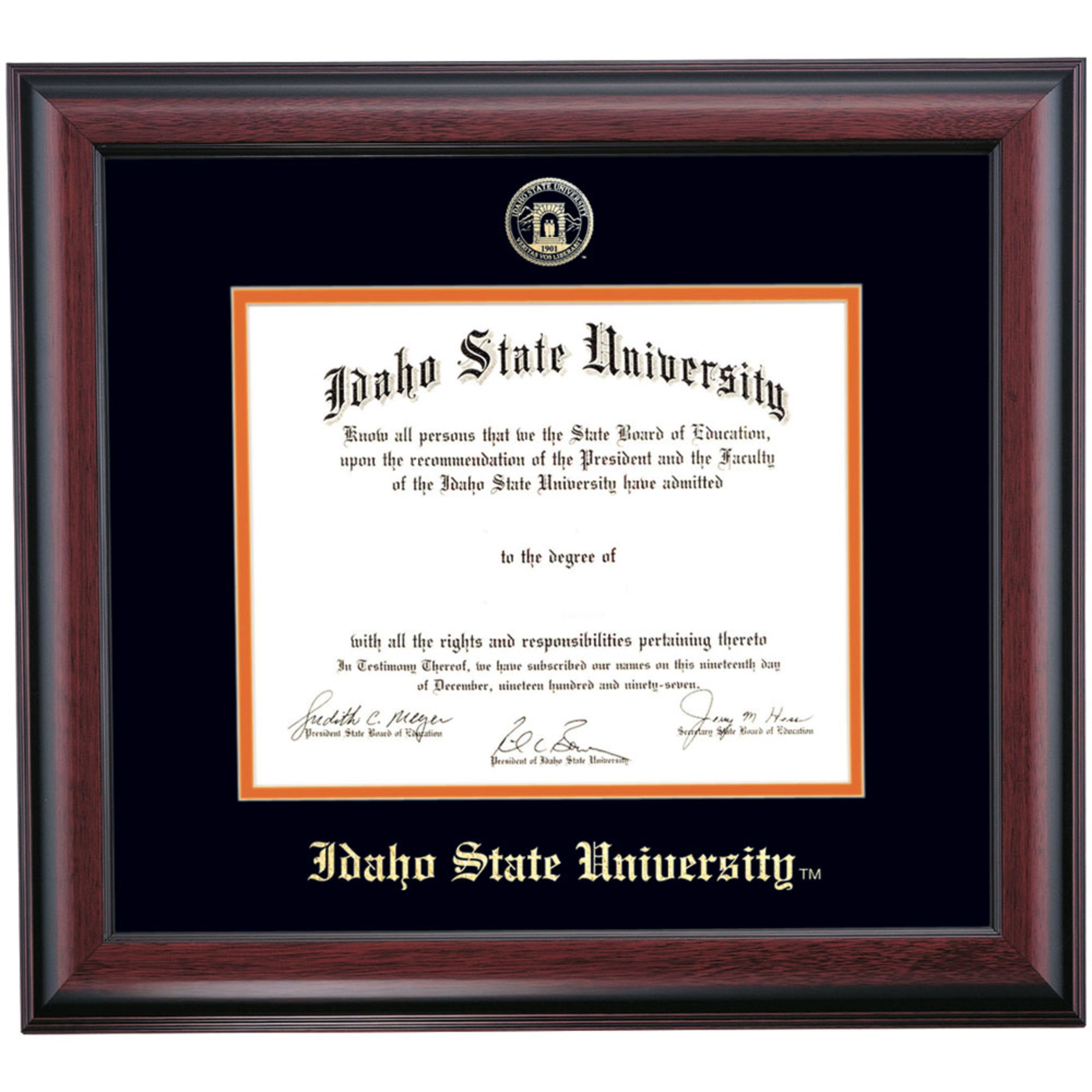 OCM Diploma Frame for Idaho State University, 16 OCM Diploma Frame for Idaho State University, 16