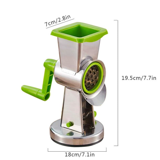 wolftale Stainless Steel Vegetable Grater with 3 Drum Shape Graters ...