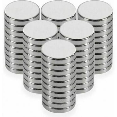 100 Pcs Super Strong Neodymium Magnets, Rare Earth Flat Round 12mm X ...
