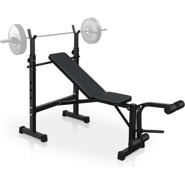 660LBS Adjustable Weight Bench with Squat Rack , 6-in-1 Workout Bench ...