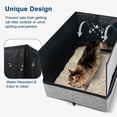 17.7''x 13.5''x 13.7" Travel Litter Box for Cats, Collapsible Cat ...
