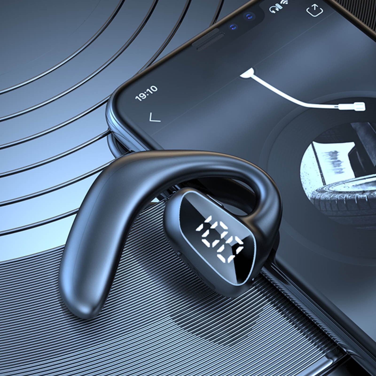 EQWLJWE New Bluetooth Headset Ear-mounted Business Stereo Headset Hands ...