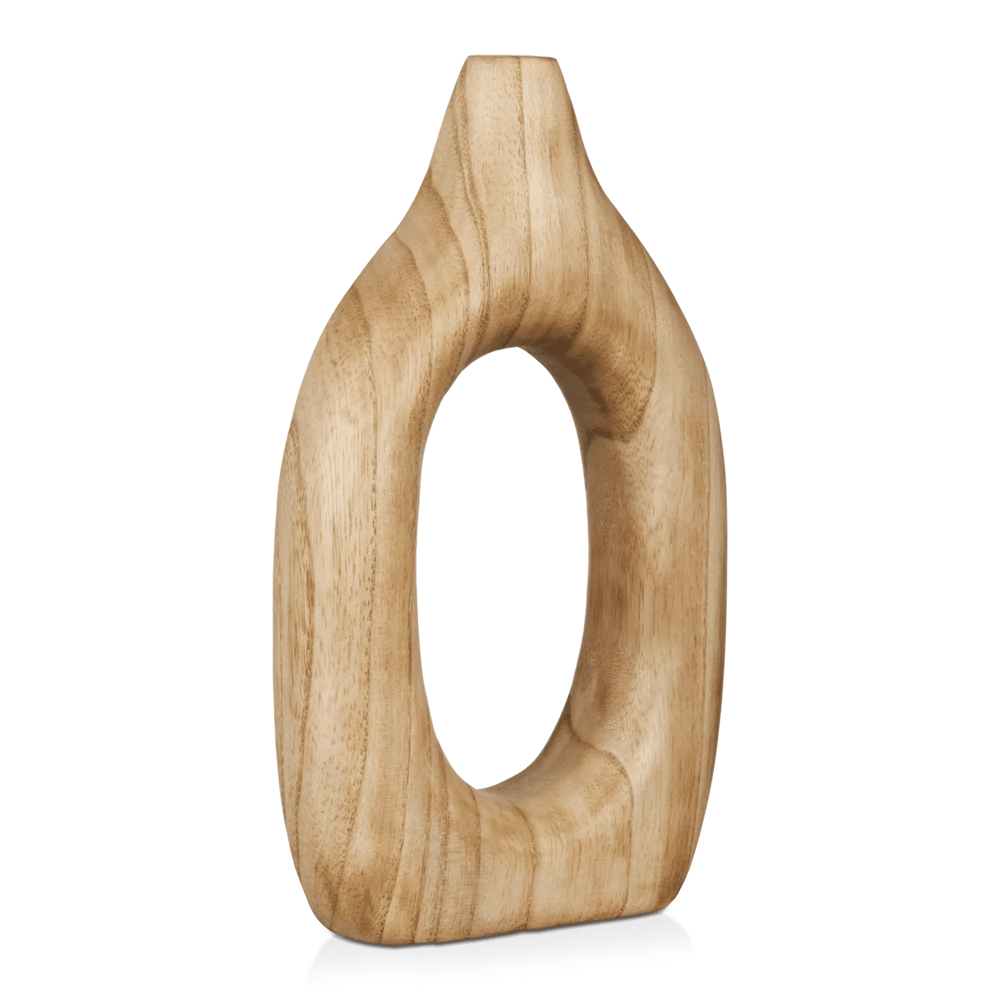Click here for Bouclair Natural Wood Loop Vase 2.25 X 6.5 In (6 X... prices