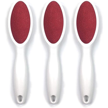 Lint Brush 3 Packs Portable Reusable Double Sided Magic Velvet Lint ...