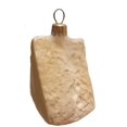 Slice of Parmesan Cheese Polish Glass Christmas Ornament Set of 2 ...