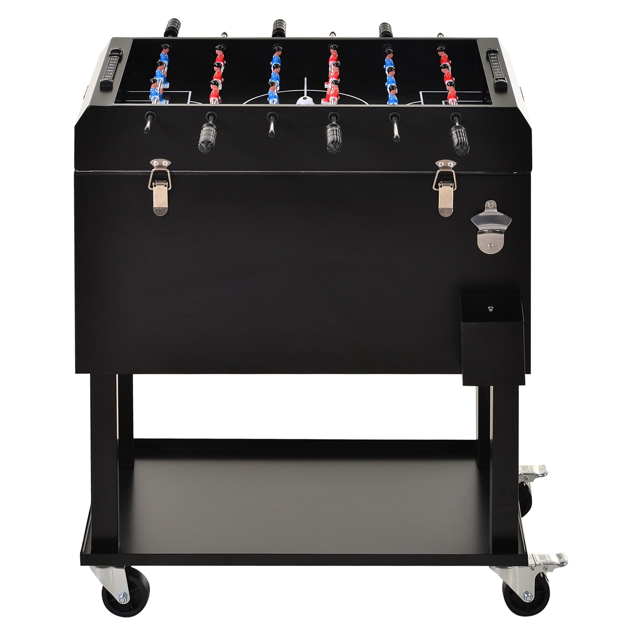 Click here for Outsunny 68qt Patio Cooler Ice Chest With Foosball... prices