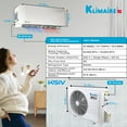 Klimaire 18,000 BTU Home AC Unit, 19 SEER2 Ductless Mini-Split Heat ...