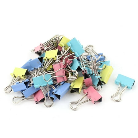 Office 19mm Metal Document Organize Binder Paper Clips Stationery 40pcs ...