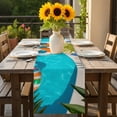Table Runner Dresser Scarves 36 Inch Long,Swimming Pool Swimming Circle ...