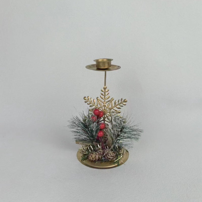 3 piezas de candelabros dorados navideños, candelabros para velas ...