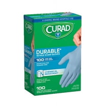 Curad Exam Gloves Latex 100ct Size Large - Walmart.com
