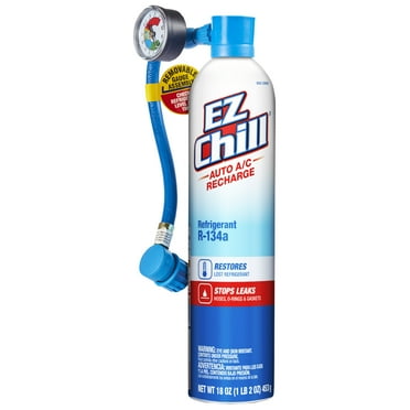 EZ Chill Auto Air Conditioning R-134A Refrigerant Recharge Kit - 18 OZ ...
