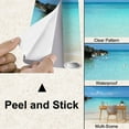 Peel and Stick Wallpaper clean white beach Modern Art Wall Mural Decor ...