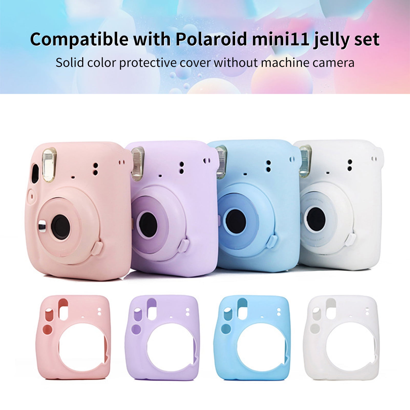 Camera Protective Shell Simple Bright Color Silicone Stunning Instant ...