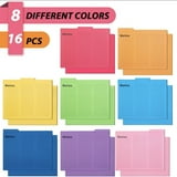 SIYTUAU Color File Folders Letter Size Assorted Manila File Folders ...