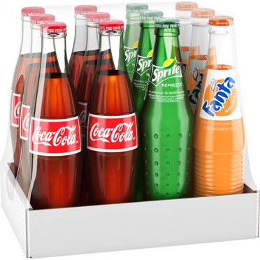 Coca-Cola Mexicano Fiesta Pack 12 fl oz Glass Bottles Pack of 6 with ...