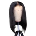 Cabello 4x4 Closure Wig for Women, 20 Inch Natural Straight Black, 100% ...