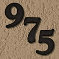 Hy-Ko Products 30201 Plastic House Number 1 ONE 6" High, Black, 1 Piece ...