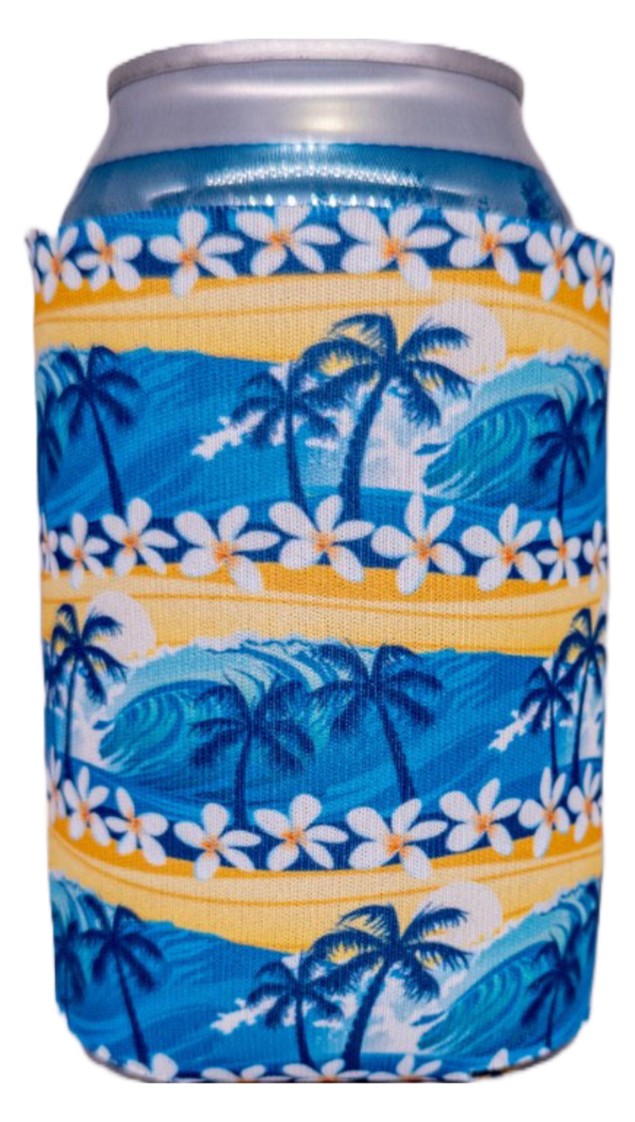 Waves Tropical Beach Pattern Can Coolie - Walmart.com